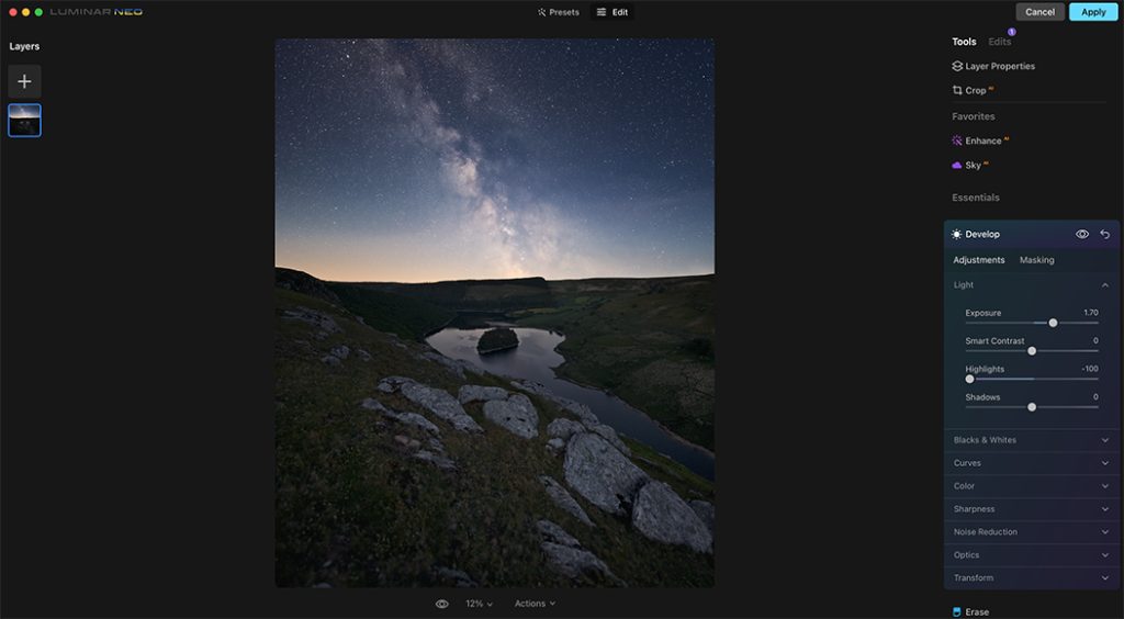How do you mask in Luminar Neo?