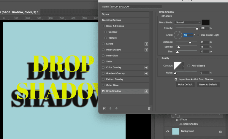 How to Add a Realistic Drop Shadow To Images in Photoshop
