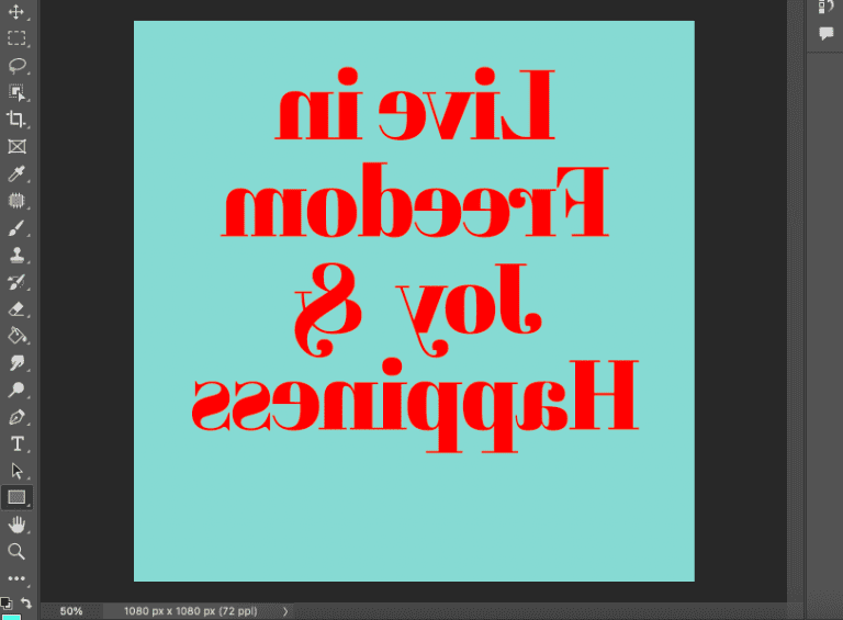How to Rotate Text in Photoshop (All Text, Sentence or Letter)