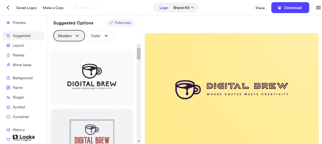 Looka Logo Design Review - AI-Generated Branding